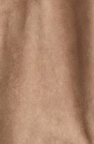 Staud Stud Detail Faux Suede Jacket