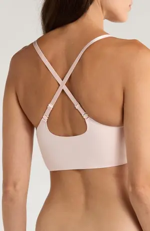 TRUE & CO The True Body Triangle Convertible Strap Bralette - Peony