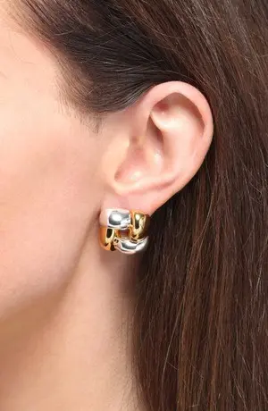 Jenny Bird Small Woven Square Stud Earrings