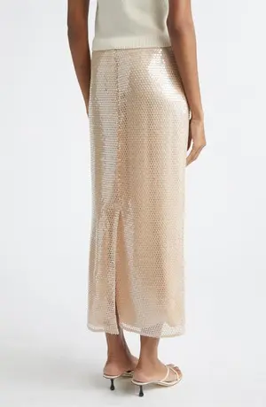 TOCCIN Leilani Sequin Knit Maxi Skirt