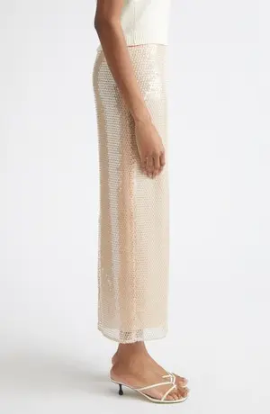 TOCCIN Leilani Sequin Knit Maxi Skirt