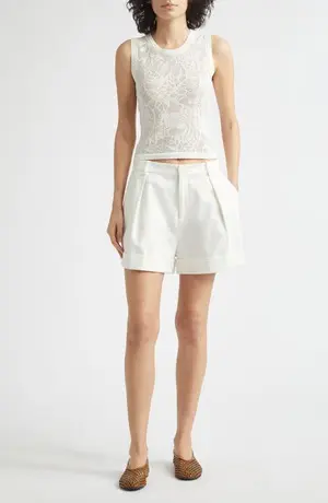 TOCCIN Lettie Pointelle Knit Tank