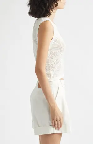 TOCCIN Lettie Pointelle Knit Tank