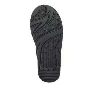 DEARFOAMS Fireside Greta Sport Knit Water Repellent Clog With Genuine Shearling - Black