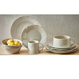 TAG Hudson Dinner Plate Ivory Ivory Stoneware Everyday