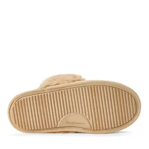 DEARFOAMS Halloween Velour Scuff Slippers - Latte