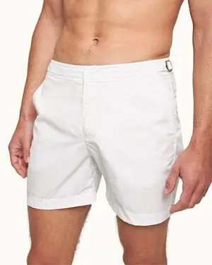 Orlebar Brown Bulldog Mid-length Swim Shorts - White