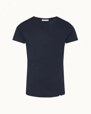 Orlebar Brown Ob V Tailored Fit V-neck T-shirt - Navy