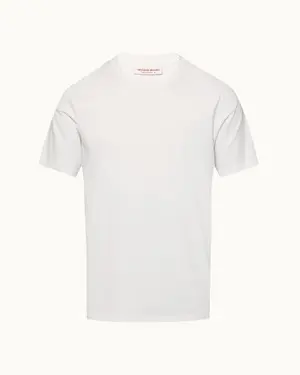 Orlebar Brown Ob Standard Easy Fit Interlock Cotton Jersey T-shirt - White