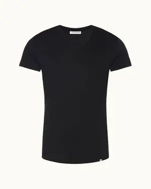 Orlebar Brown Ob V Tailored Fit V-neck T-shirt - Black