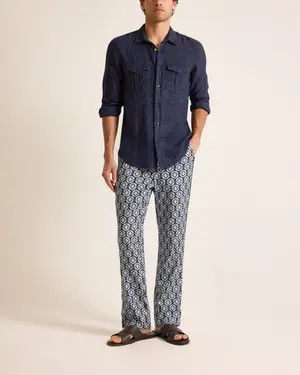Orlebar Brown Alfred Relaxed Fit Trousers - Night Iris