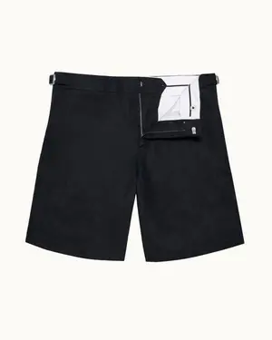 Orlebar Brown Norwich Tailored Fit Italian Linen Shorts - Night Iris