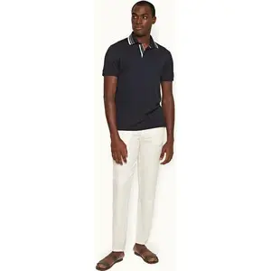Orlebar Brown Cornell Linen Tailored Fit Washed Linen Trousers