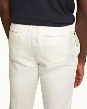 Orlebar Brown Cornell Linen Tailored Fit Washed Linen Trousers