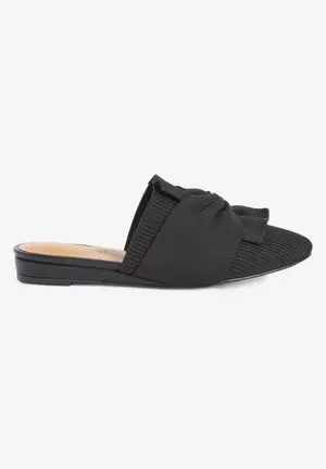 COMFORTVIEW The Savannah Slip On Mule - Black