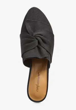 COMFORTVIEW The Savannah Slip On Mule - Black