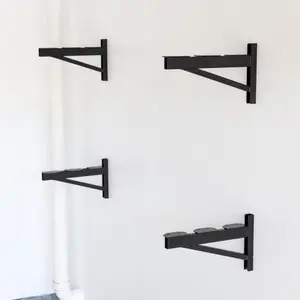 STOREYOUR 1' X 4' Diy Wall Shelf Brackets | Heavy Duty Garage Wall Shelves