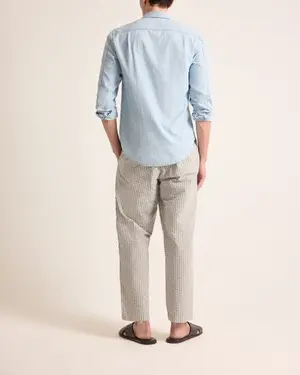 Orlebar Brown Giles Chambray Tailored Fit Chambray Shirt