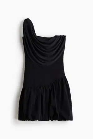 H&m Draped One-shoulder Dress
