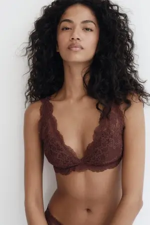 H&m Padded Soft-cup Lace Bra