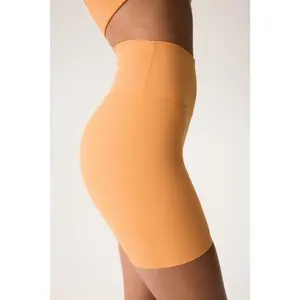 H&m High Waist Cycling Shorts With Sculptmove - Orange
