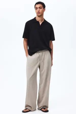 H&m Relaxed Fit Polo Shirt - Black