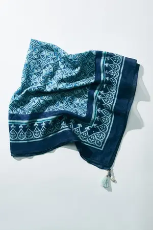 H&m Printed Cotton Scarf