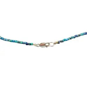 MADISON BEVERLY HILLS Beaded Apatite Choker Necklace With Opalesque Pendant