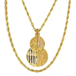MADISON BEVERLY HILLS Vintage Modernist Goldtone Intertwining "s" Pendant Necklace - Gold