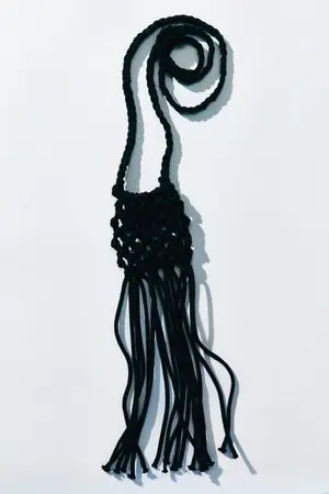H&m Fringed Macramé Crossbody Bag