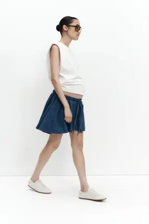 H&m Mama Flared Cotton-blend Skort