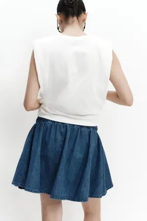 H&m Mama Flared Cotton-blend Skort