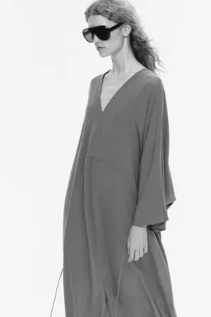 H&m Tie-detail Crêpe Dress
