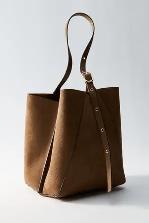 H&m Shoulder Bag With Adjustable Buckled Strap