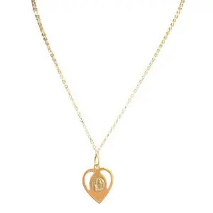 MADISON BEVERLY HILLS Vintage Virgin Mary Pendant Heart Necklace