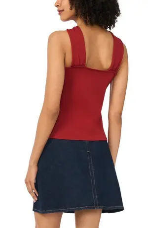 Vince Camuto Metal Ring Detail Knit Tank