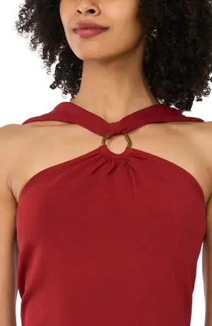 Vince Camuto Metal Ring Detail Knit Tank