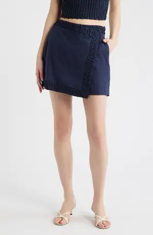 CIEBON Embroidery Detail Cotton Skort