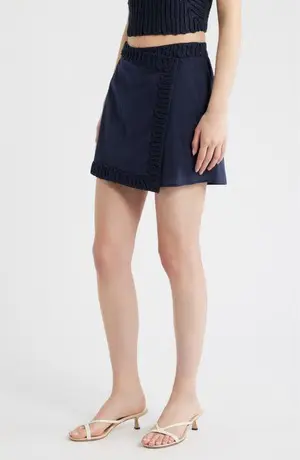 CIEBON Embroidery Detail Cotton Skort