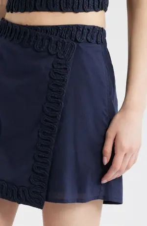 CIEBON Embroidery Detail Cotton Skort