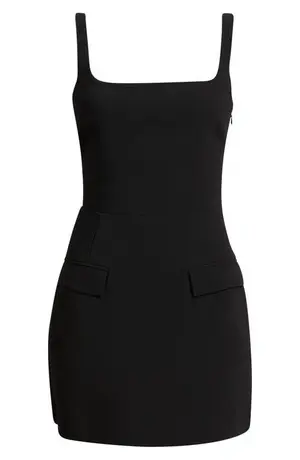Amanda Uprichard Lily Square Neck Cocktail Mini Dress