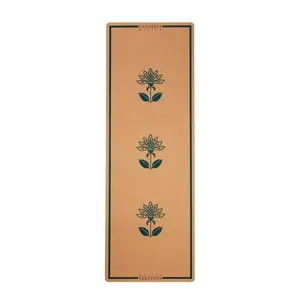 KEDGEREE DESIGN The Lotus Cork Yoga Mat - Blue