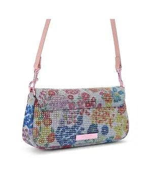 Kurt Geiger Pickle Mini Crystal Floral Shoulder Bag