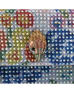 Kurt Geiger Pickle Mini Crystal Floral Shoulder Bag