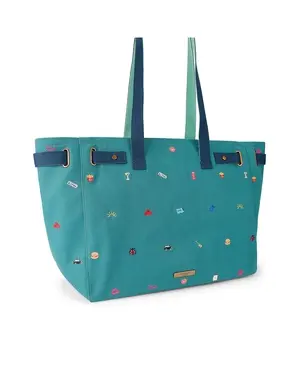 Kurt Geiger Sloane Large Embroidered Shopper Tote Bag