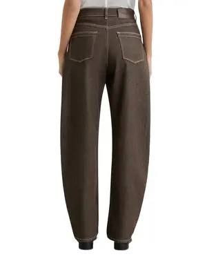 REISS Sabel High Rise Barrel Jeans