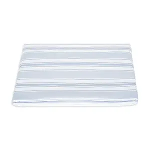 MATOUK Elio Striped Fitted Sheet, Queen - Blue