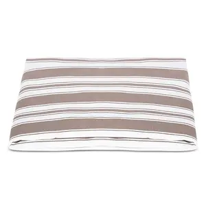 MATOUK Elio Striped Fitted Sheet, Queen - Mocha