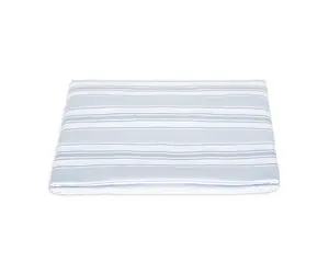 MATOUK Elio Striped Fitted Sheet, King - Blue