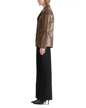 Mackage Double Breasted Leather Jacket